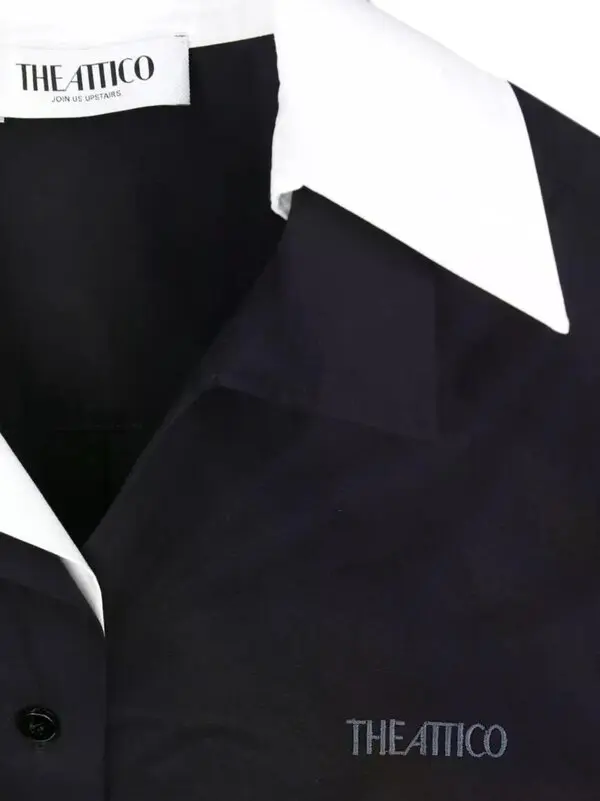 Attico Long Sleeve Shirt With Tie Detail
