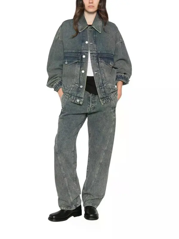 Études Studio Frayed-detail Denim Jacket