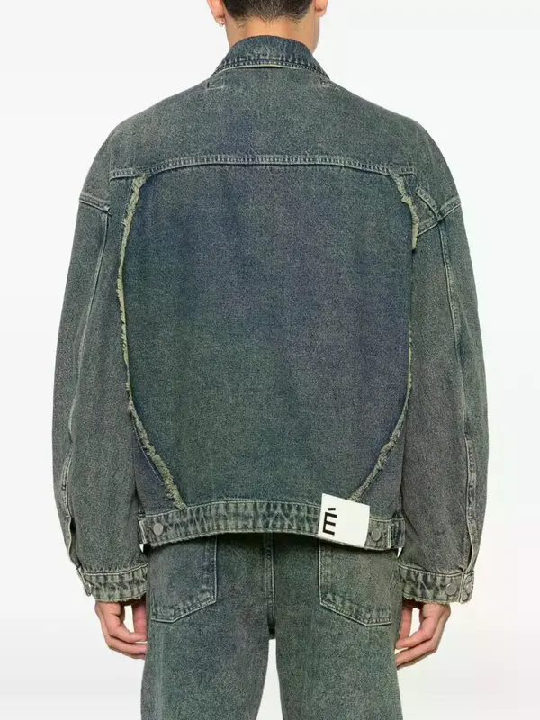 Études Studio Frayed-detail Denim Jacket