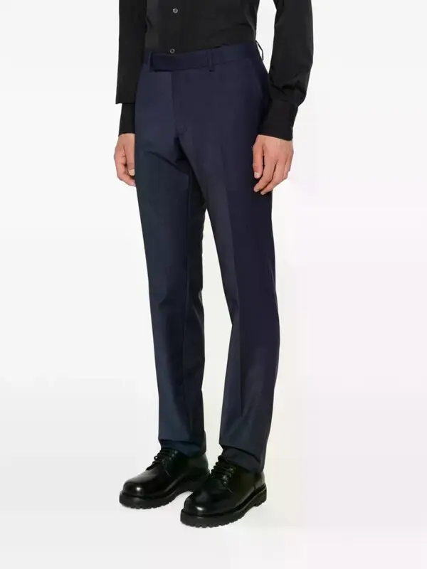 Karl Lagerfeld Belt-loop Pressed-crease Trousers