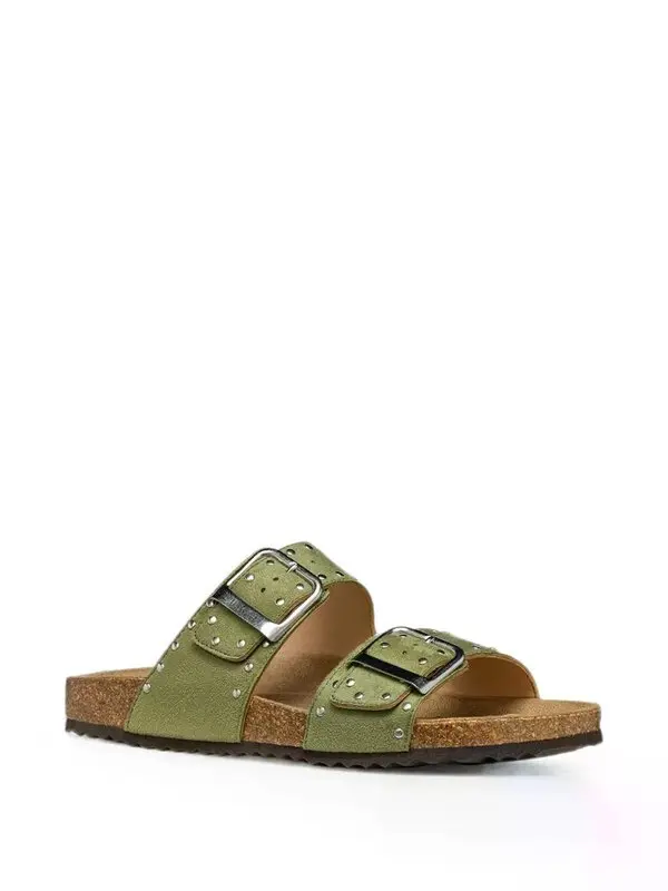 Geox Brionia Studded Buckle-fastening Slides