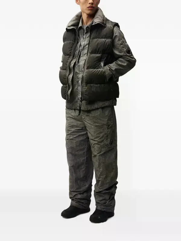 C.P. COMPANY Eco-chrome R Padded Gilet - Grey