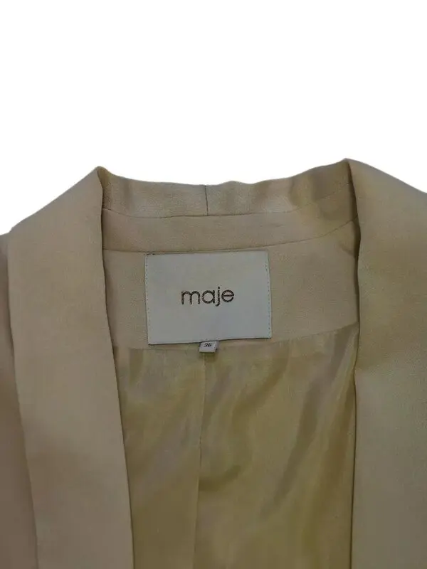 Maje Sequin Sleeve Shawl Blazer