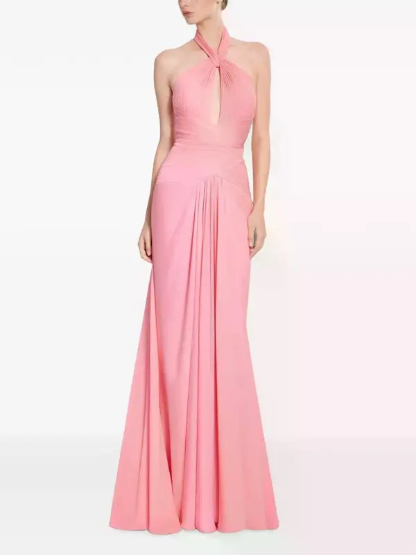 Elie Saab Draped Halter-neck Maxi Dress