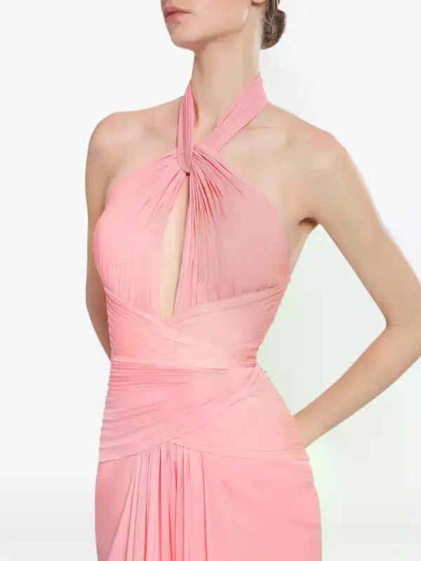 Elie Saab Draped Halter-neck Maxi Dress