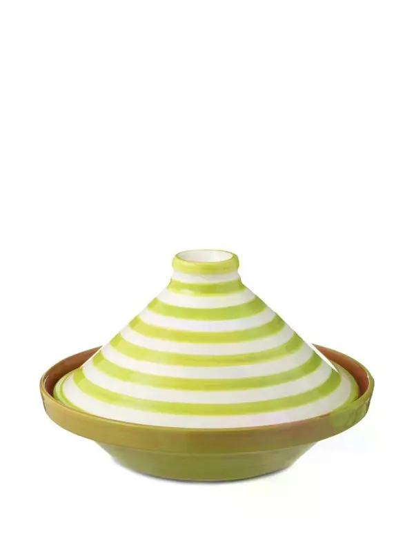 J-LINE Striped Granada Tagine - Green