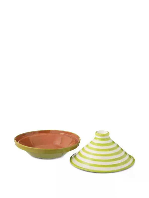 J-LINE Striped Granada Tagine - Green