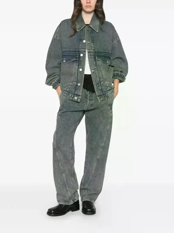 Études Studio Twisted Seam Acid-wash Jeans - Blue