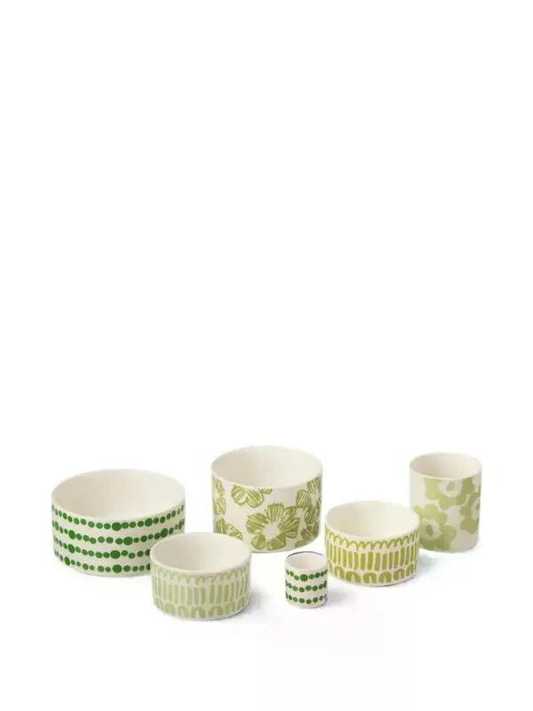 J-LINE Patterned Ceramic Appetizer Set