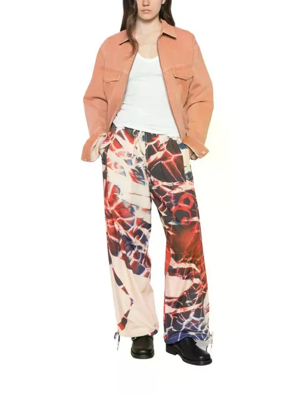 Études Studio Abstract-print Drawstring-waist Trousers
