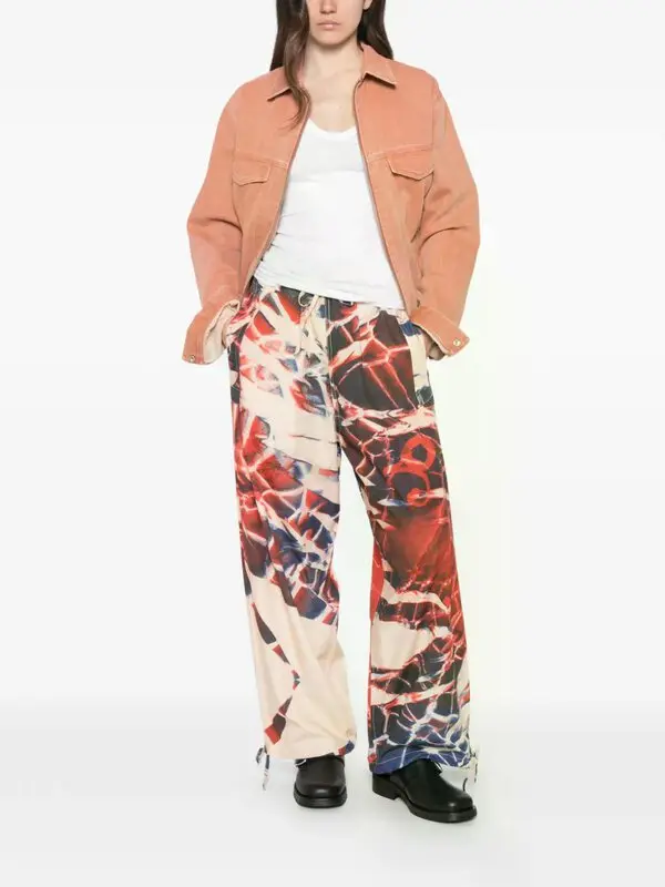 Études Studio Abstract Print Wide-leg Trousers