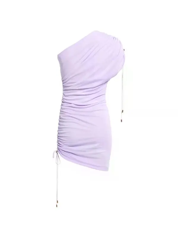 Elie Saab One-shoulder Ruched Mini Dress