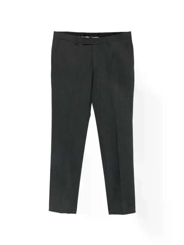 Karl Lagerfeld Pressed-crease Tailored Trousers - Grey