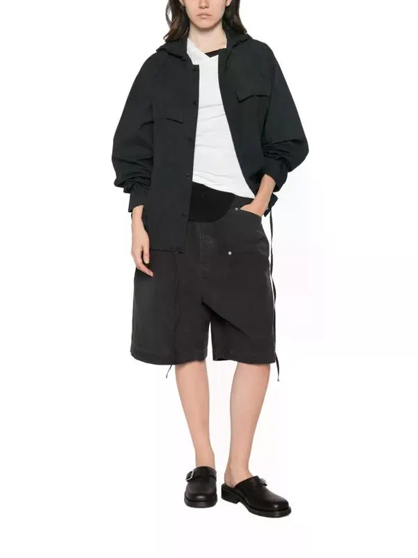 Études Studio Hooded Button-down Shirt Jacket