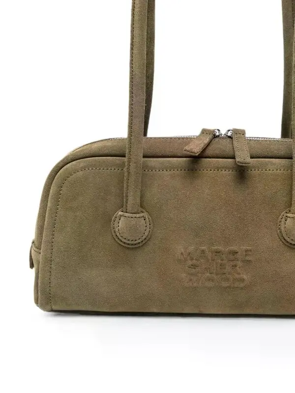 MARGESHERWOOD Soft Boston Ew Suede Shoulder Bag