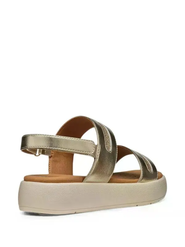 Geox Camalei Glitter-detail Touch-strap Sandals