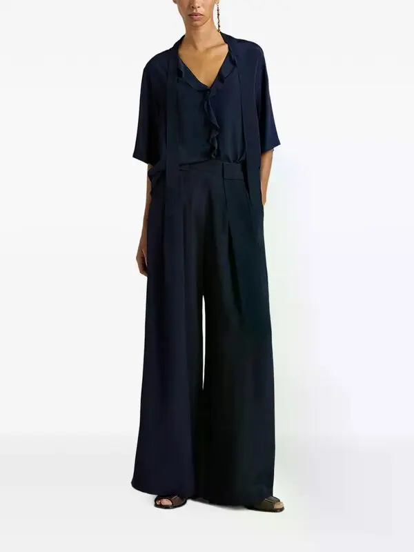 Momoni Aspen Pleated Palazzo Pants