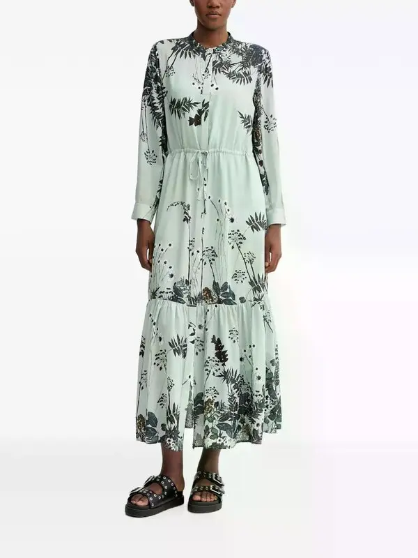 Munthe Bernadette Floral-print Tiered Maxi Dress