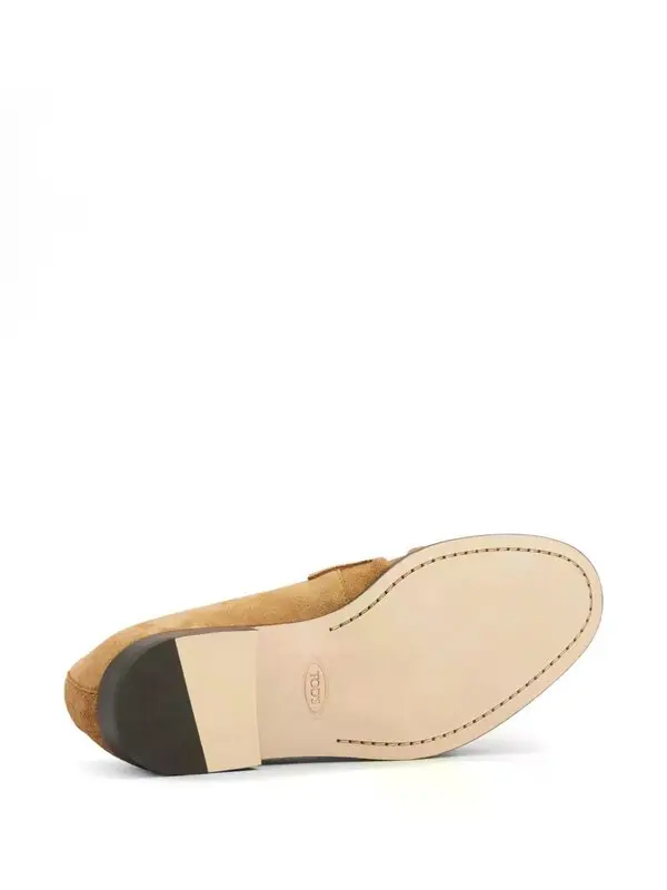 TOD'S Logo-appliqué Suede Loafers