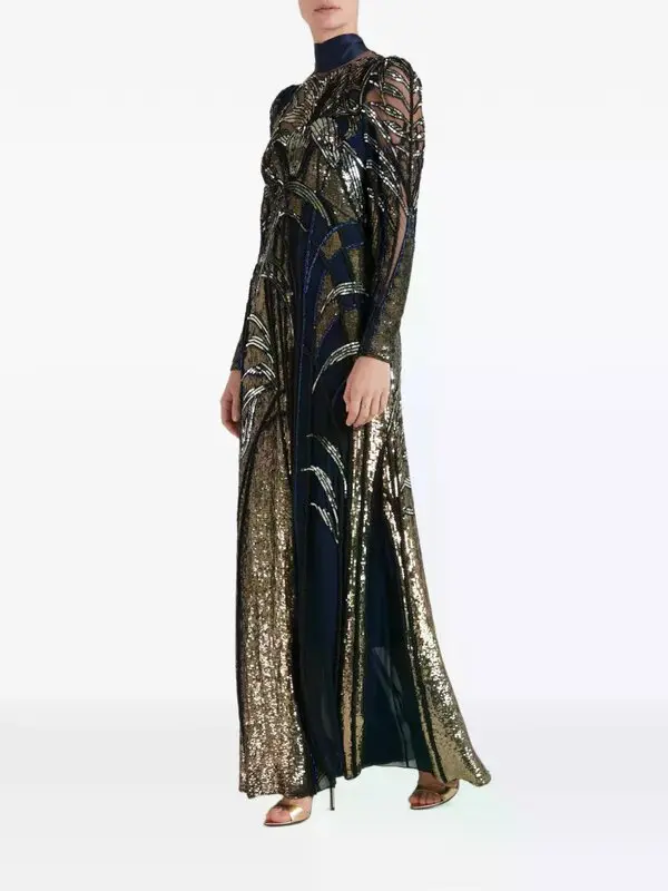 TEMPERLEY LONDON Marianna Sequin-embellished Maxi Dress