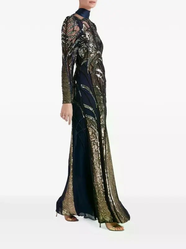 TEMPERLEY LONDON Marianna Sequin-embellished Maxi Dress