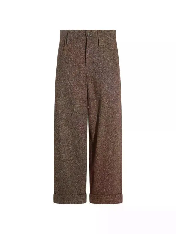 Brunello Cucinelli Tweed Turn-up Trousers