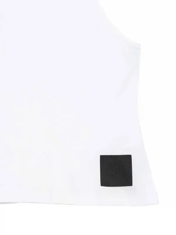 Liviana Conti Ribbed Logo-patch Top