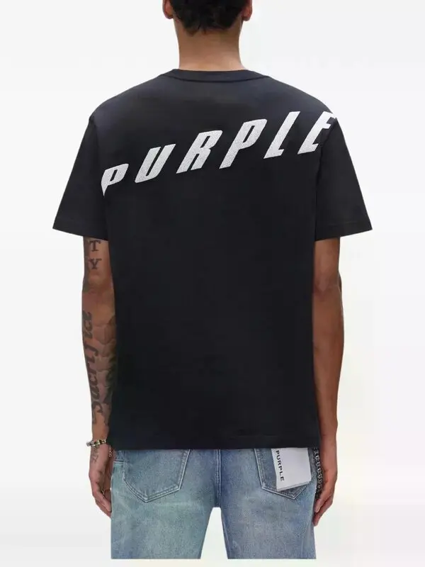 PURPLE BRAND Crystal-embellished Jersey T-shirt