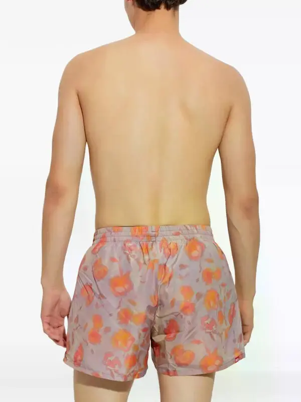 DIESEL® Floral Print Swim Shorts - Purple