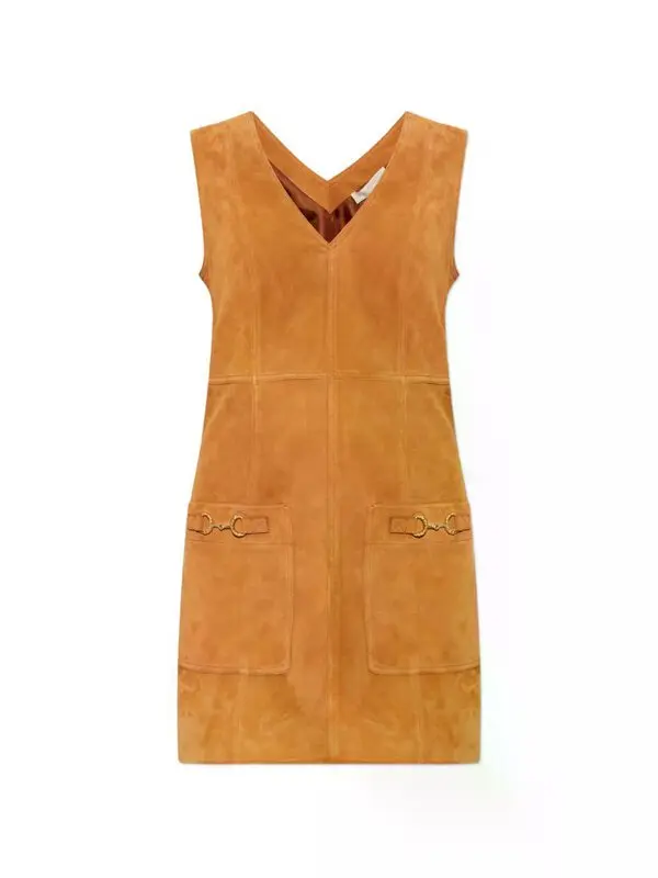 Ulla Johnson Horsebit-detail Leather Dress