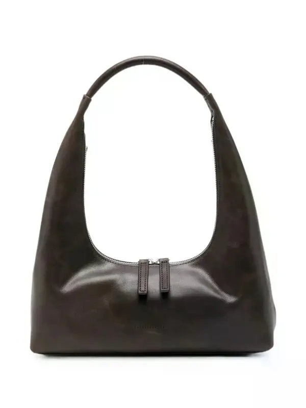 MARGESHERWOOD Logo-detail Leather Shoulder Bag - Brown
