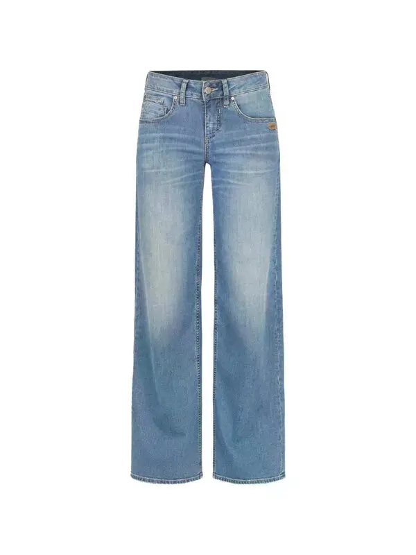 GANG River Faded-effect Wide-leg Jeans