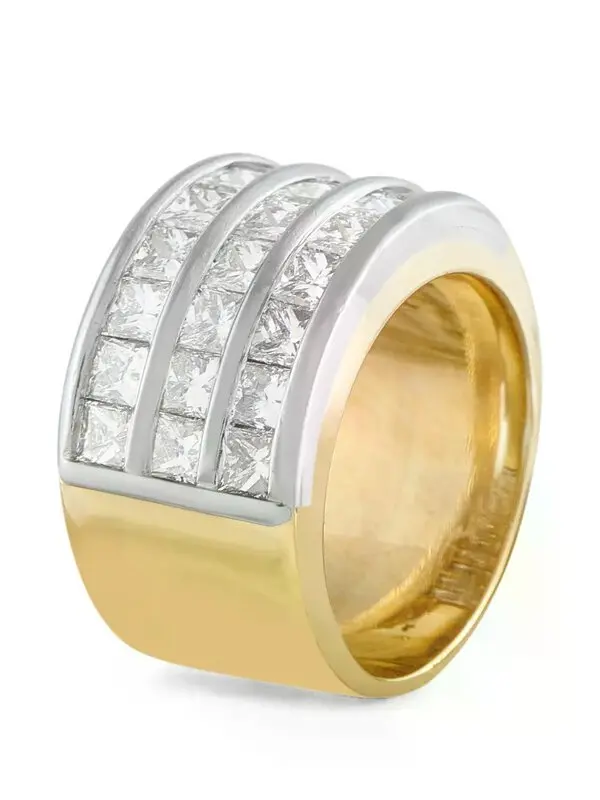 LB EXCLUSIVE Diamond Two-tone Ring - Gold