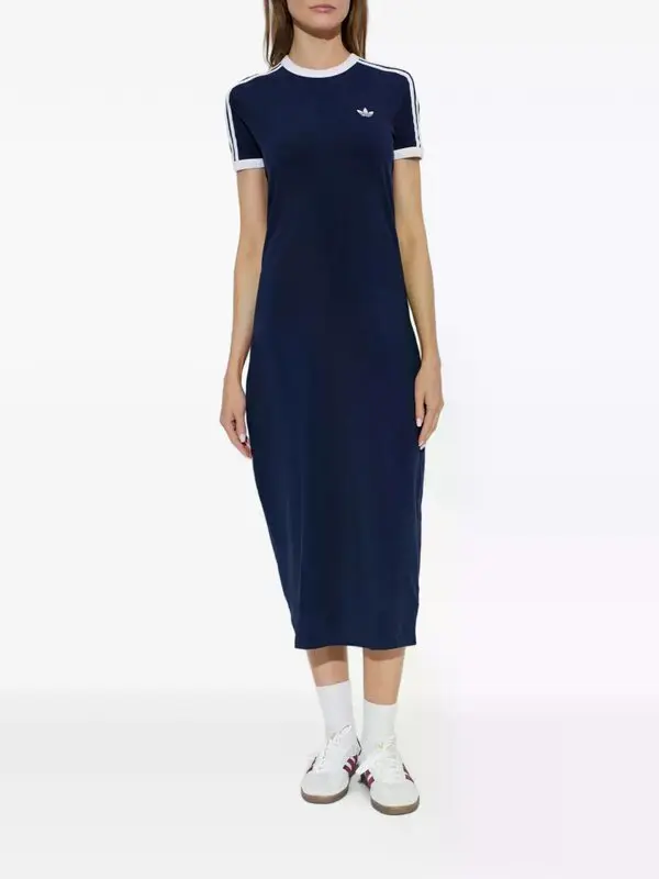 Adidas 3-stripes Short-sleeve Midi Dress