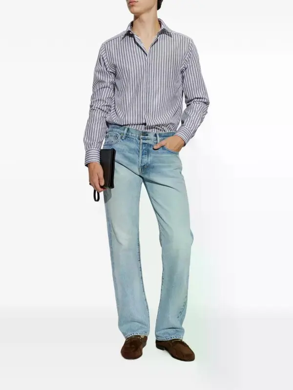 TOM FORD Striped Long-sleeve Shirt
