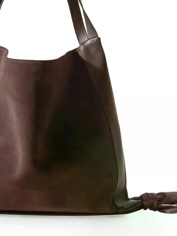 Hereu Calf Suede-panelled Calf Leather Shoulder Bag - Brown