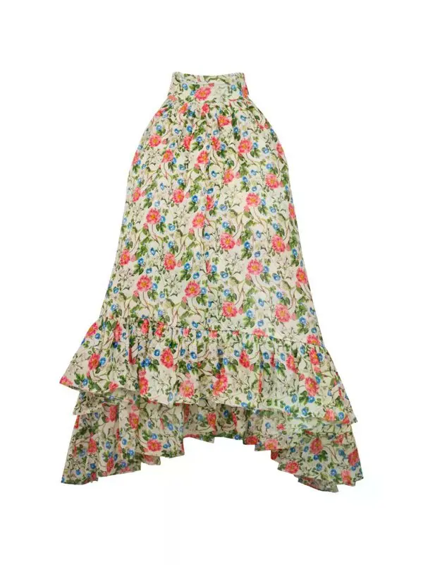 Azeeza Plath Ruffled-hem Blouse
