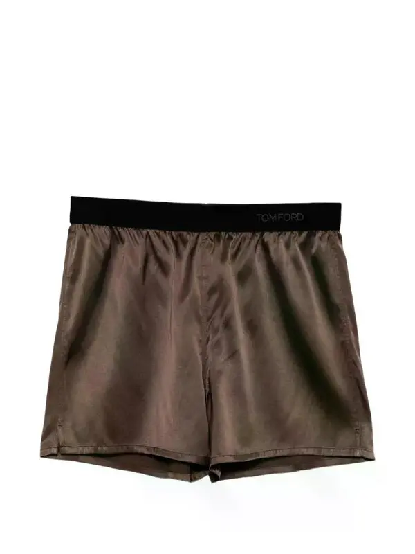 TOM FORD Satin Side-slit Shorts