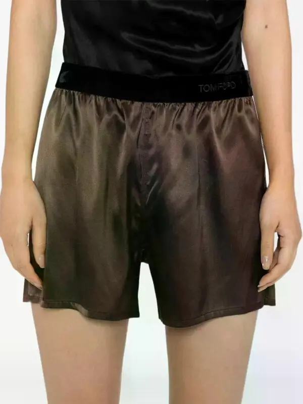 TOM FORD Satin Side-slit Shorts