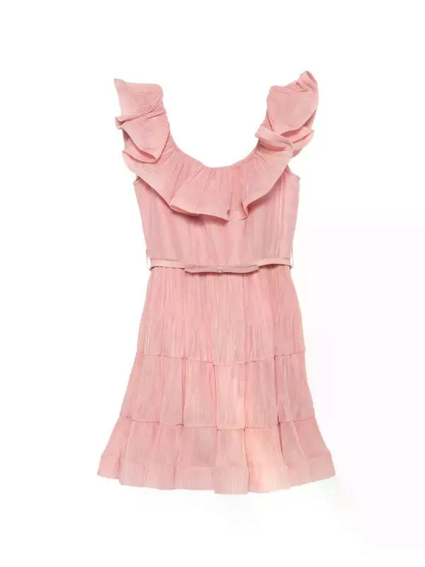 PAPER LACE Ruffled Tiered Mini Dress