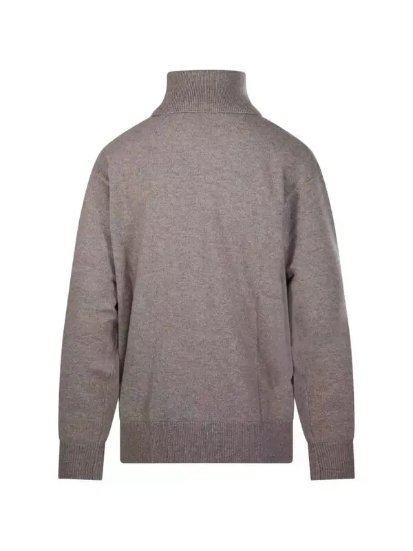 P.a.r.o.s.h High Neck Ribbed Trim Sweater
