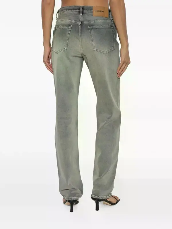 HAIKURE Lisa Faded-effect Distressed-finish Jeans - Grey