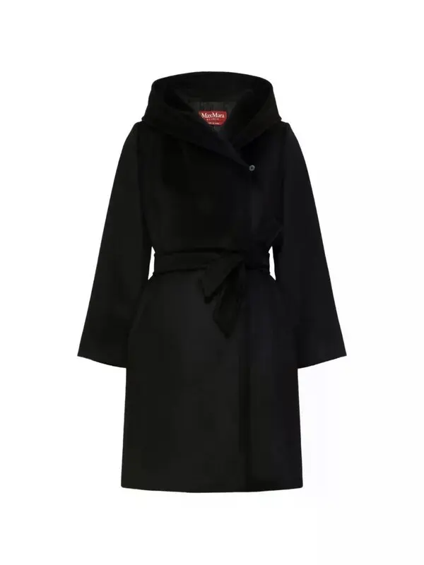 Max Mara Belted Hooded Coat