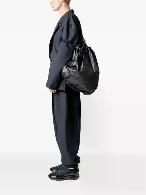 YOSHIOKUBO Large Stupa Logo-print Drawstring Tote Bag