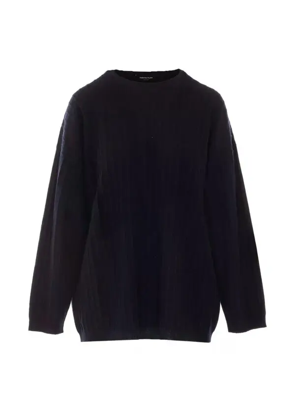 Fabiana Filippi Ribbed-knit Crew-neck Sweater - Blue