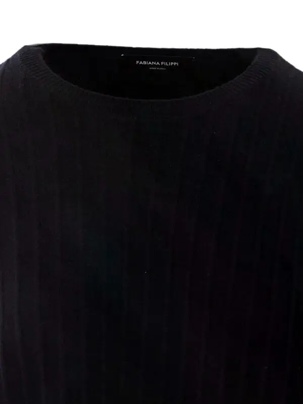 Fabiana Filippi Ribbed Drop Shoulder Sweater