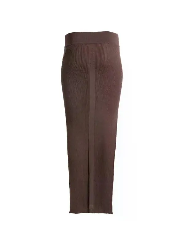 Rick Owens Ribbed-knit Maxi Skirt