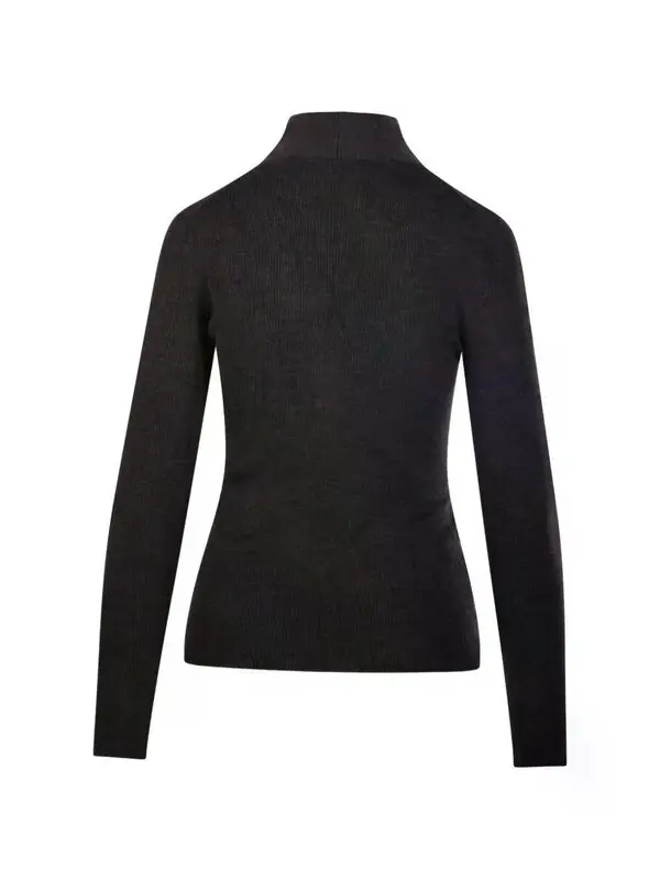 P.a.r.o.s.h Ribbed-knit Tie-neck Sweater