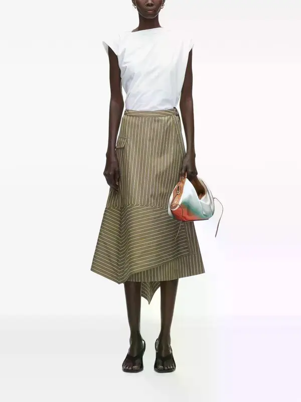 3.1 Phillip Lim Striped Asymmetrical Skirt