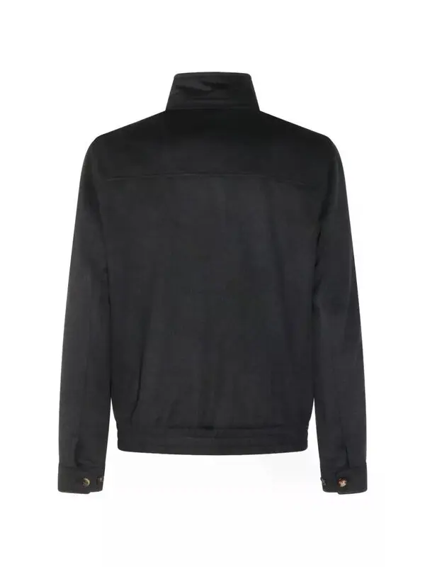 Brunello Cucinelli Button-collar Zip-up Jacket